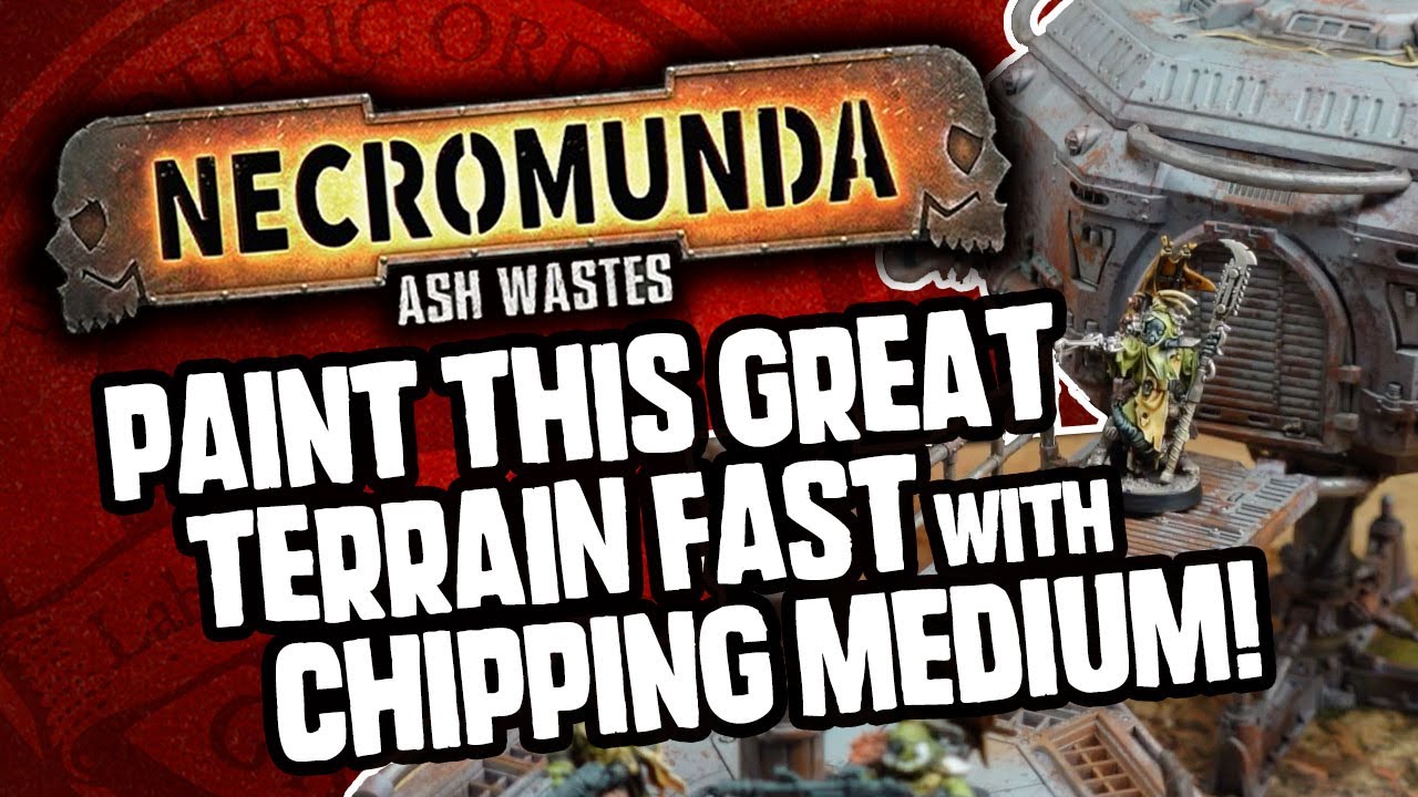 Paint the Necromunda Ash Wastes Terrain Fast With Chipping Medium ...